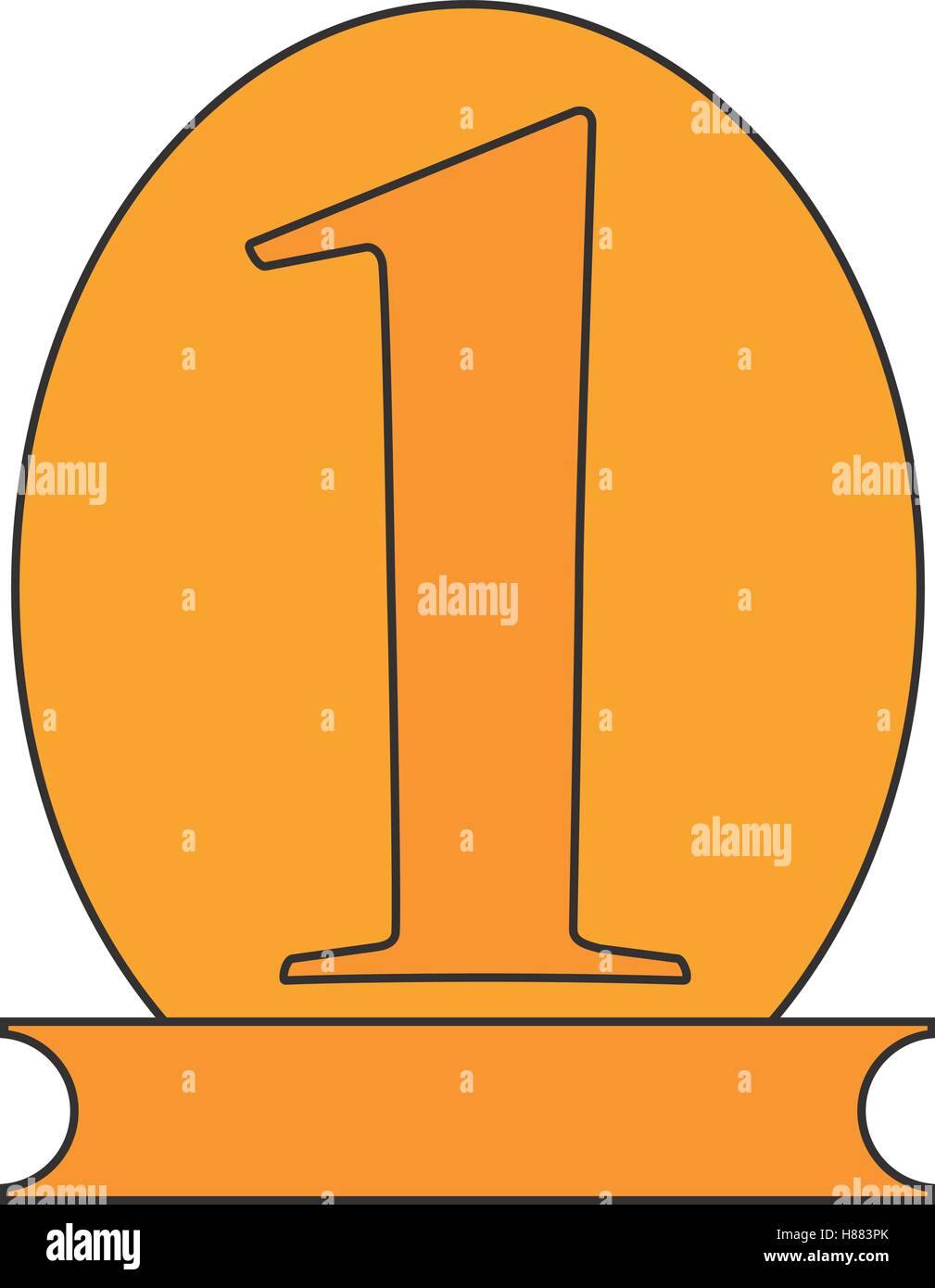 Isolated trophy for number one design Stock Vector Image & Art - Alamy