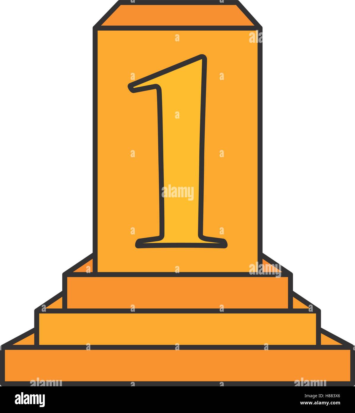 Isolated trophy for number one design Stock Vector Image & Art - Alamy