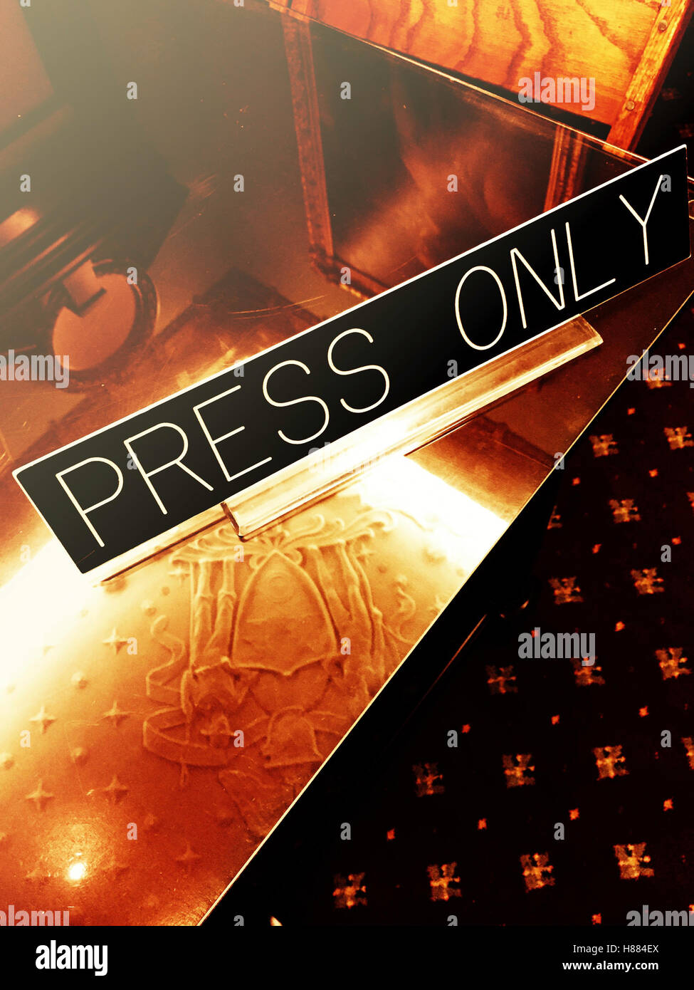 Press Only Area, Media Event, USA Stock Photo - Alamy