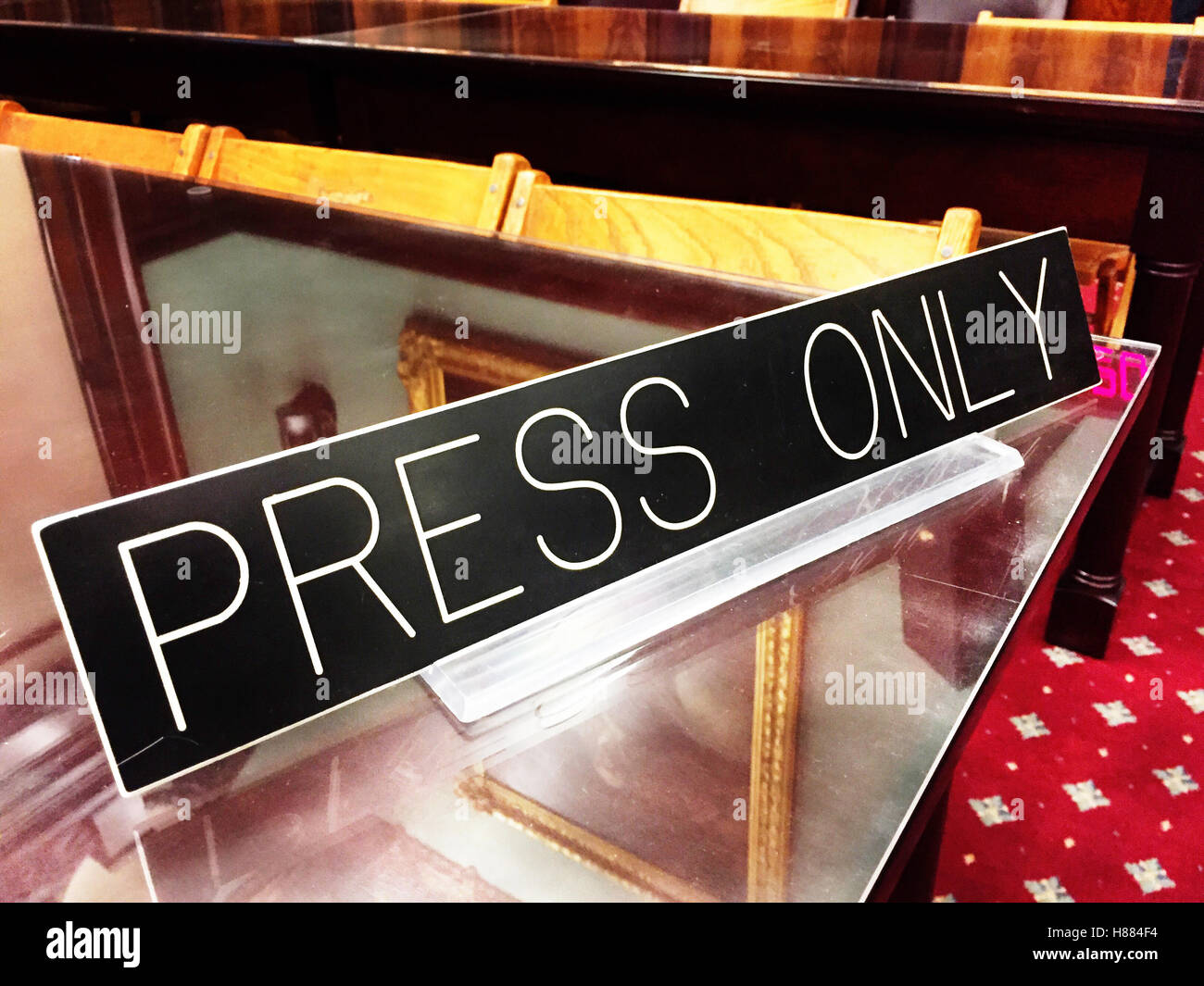 Press Only Area, Media Event, USA Stock Photo - Alamy