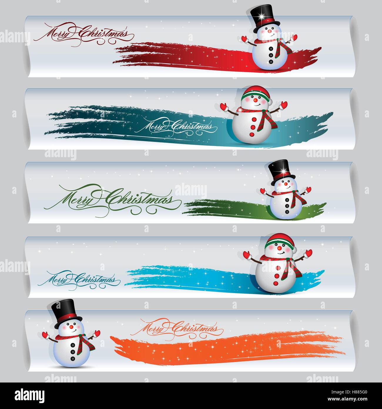Christmas decoration banner snowy Stock Vector Images - Alamy