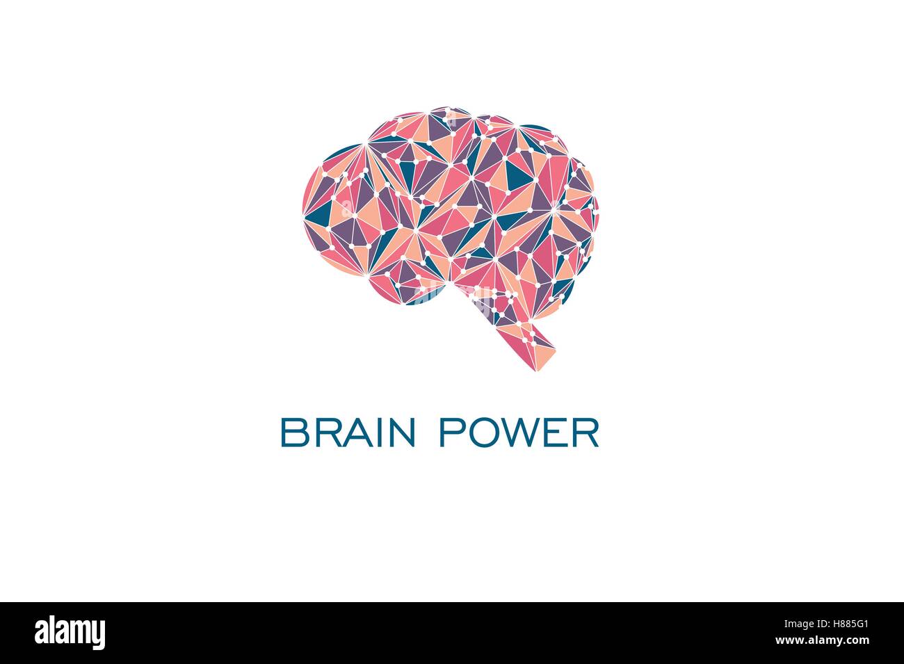 Brain power concept, vector Stock Vector Image & Art - Alamy