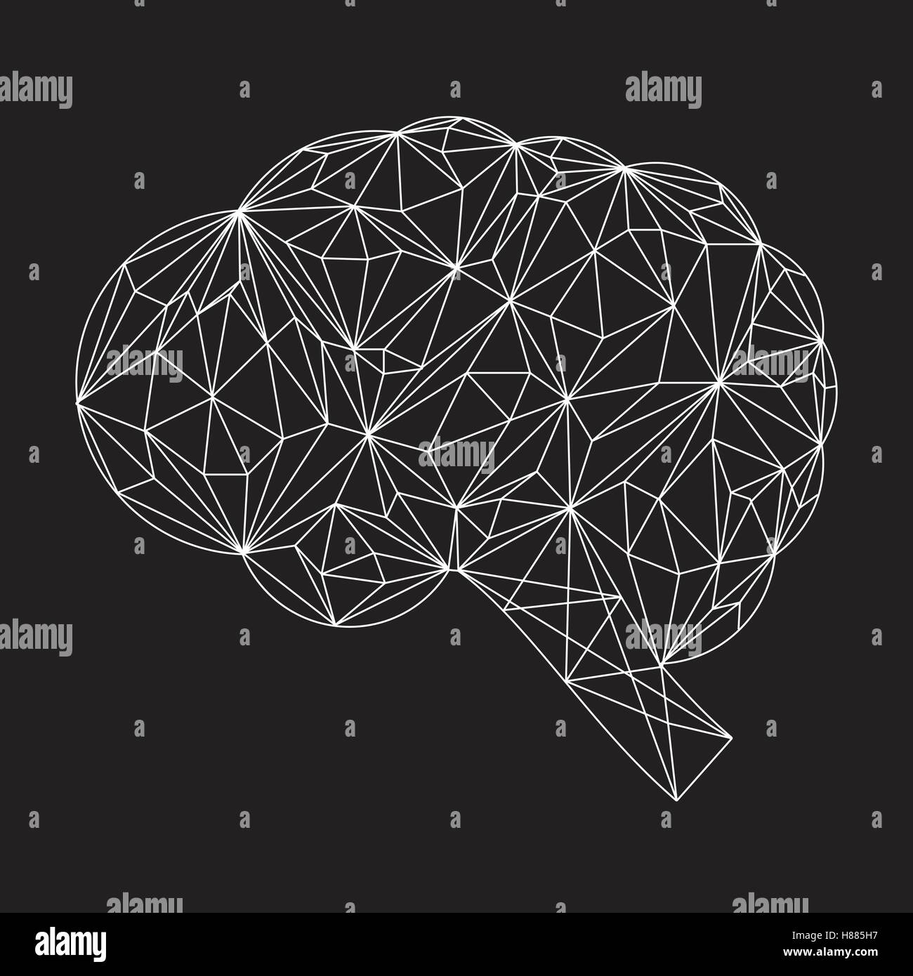 Connection concept of the human brain, vector Stock Vector Image & Art ...