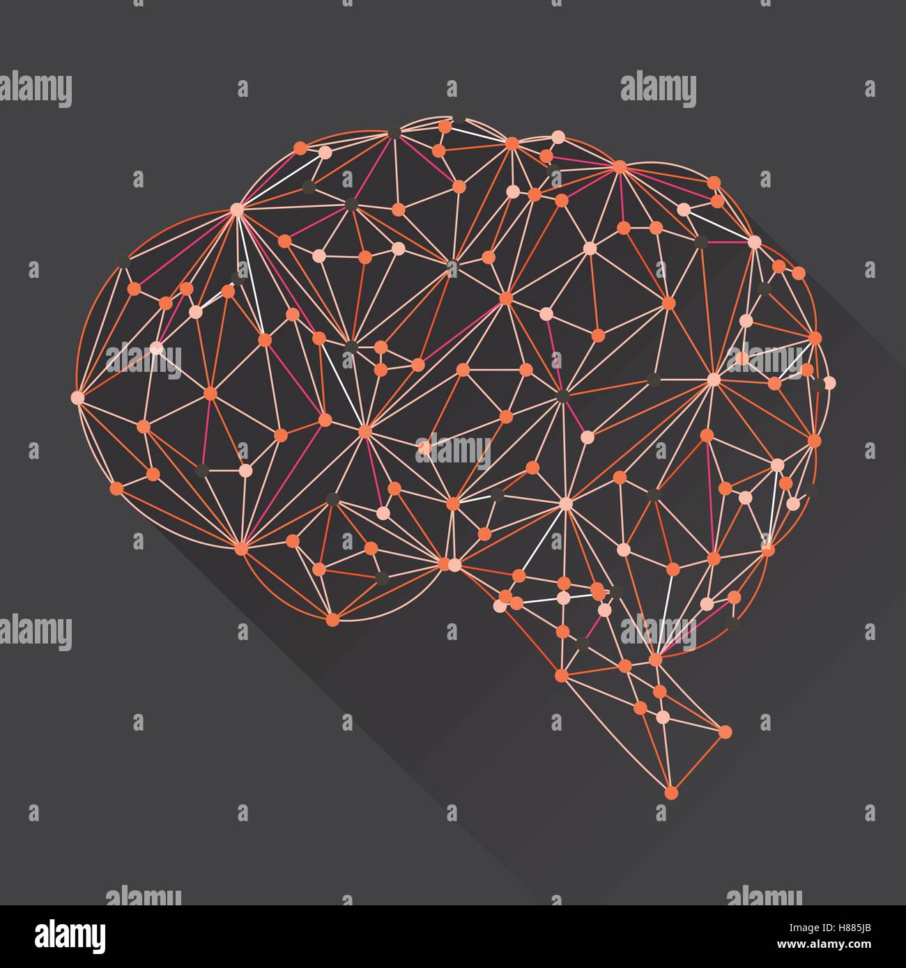 Connection concept of the human brain, vector Stock Vector Image & Art ...