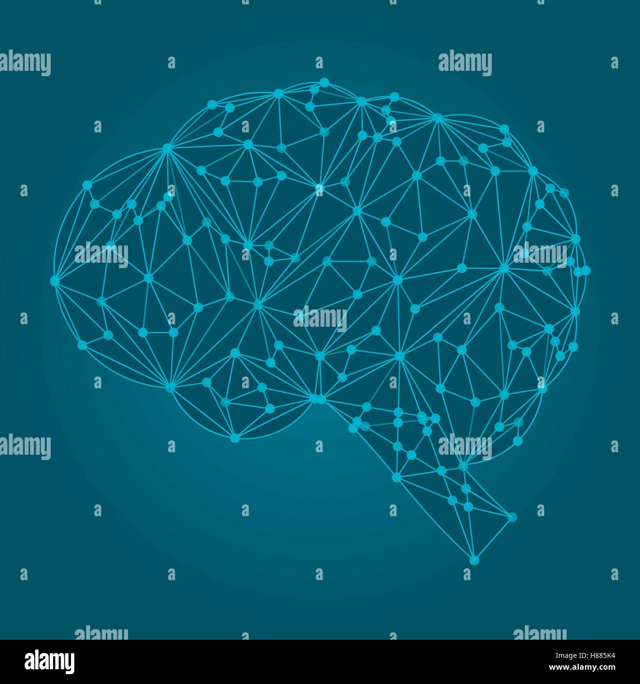 Connection concept of the human brain, vector Stock Vector Image & Art ...