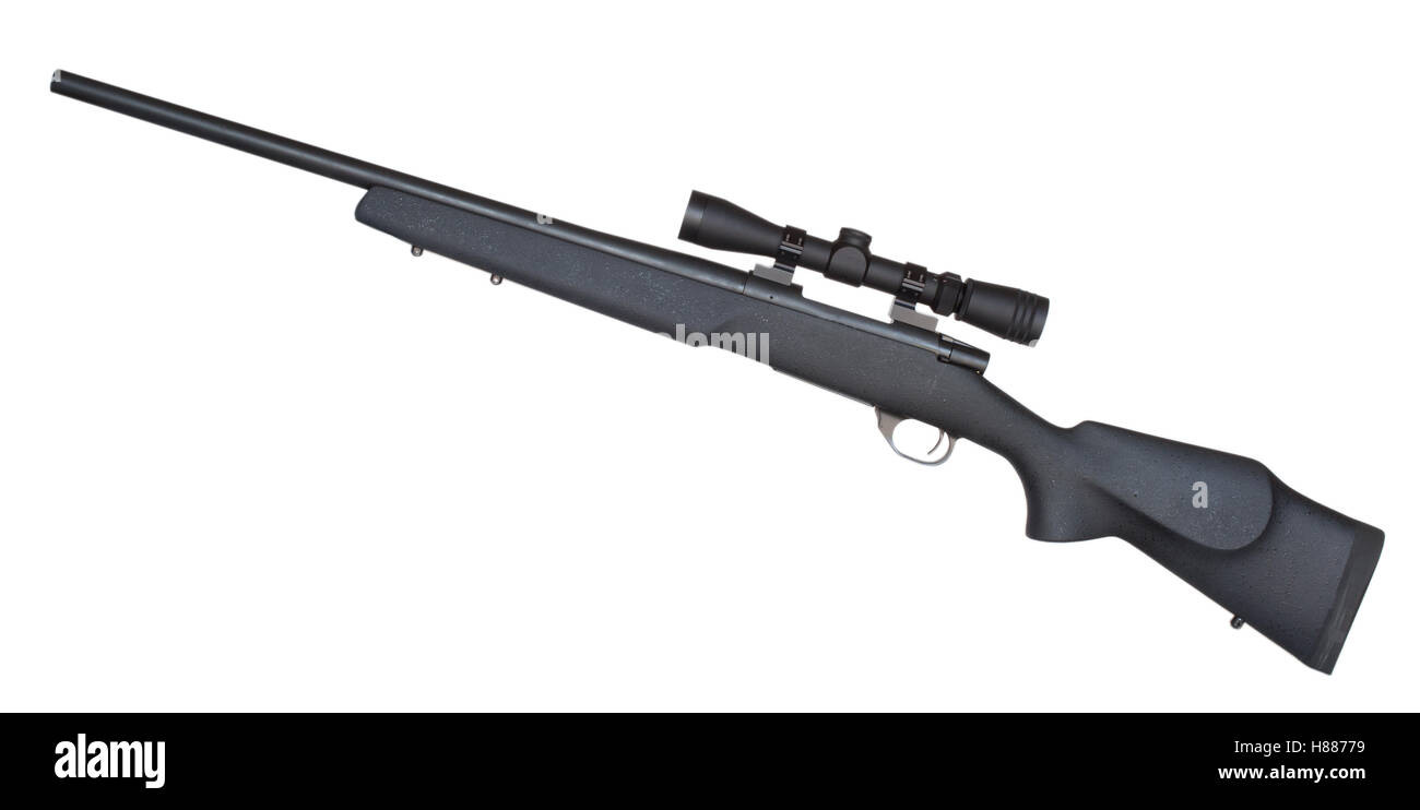 Rifle that is set up to make mid range shots reliably Stock Photo - Alamy