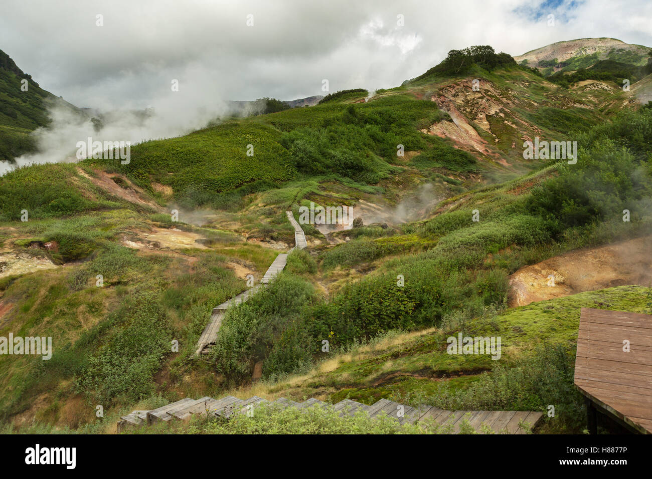 Famous Valley of Geysers Stock Photo - Alamy