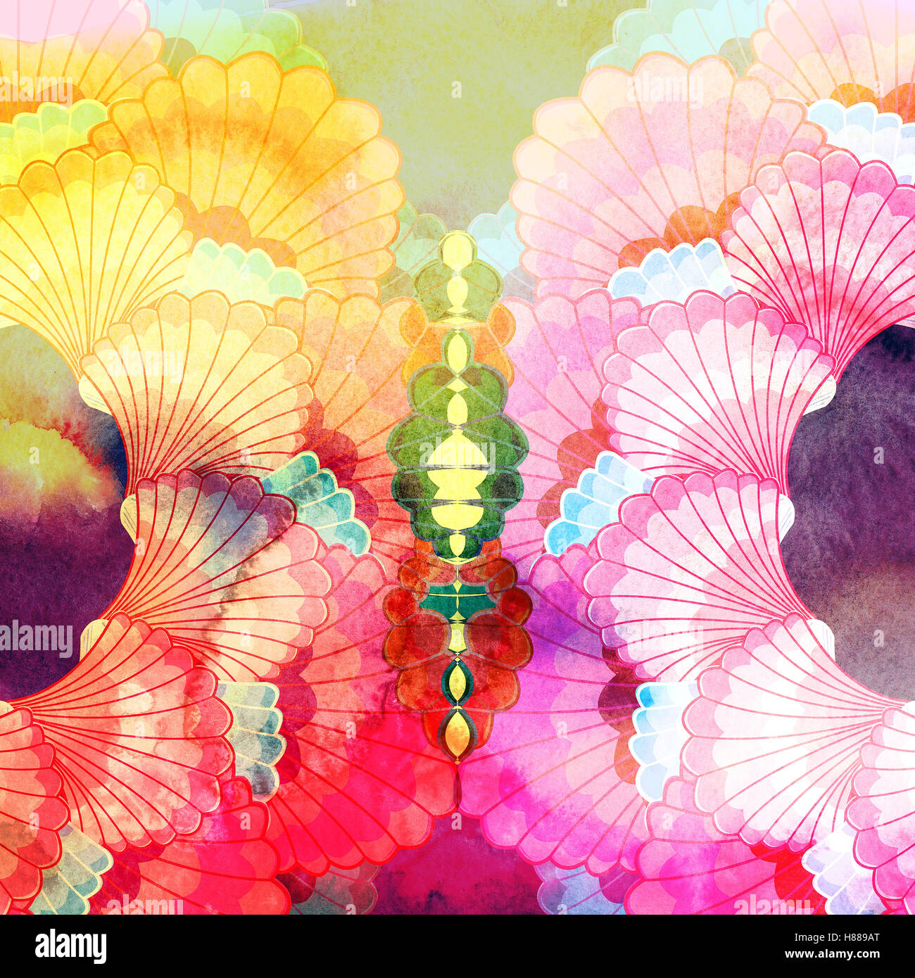 Watercolor abstract background Stock Photo - Alamy