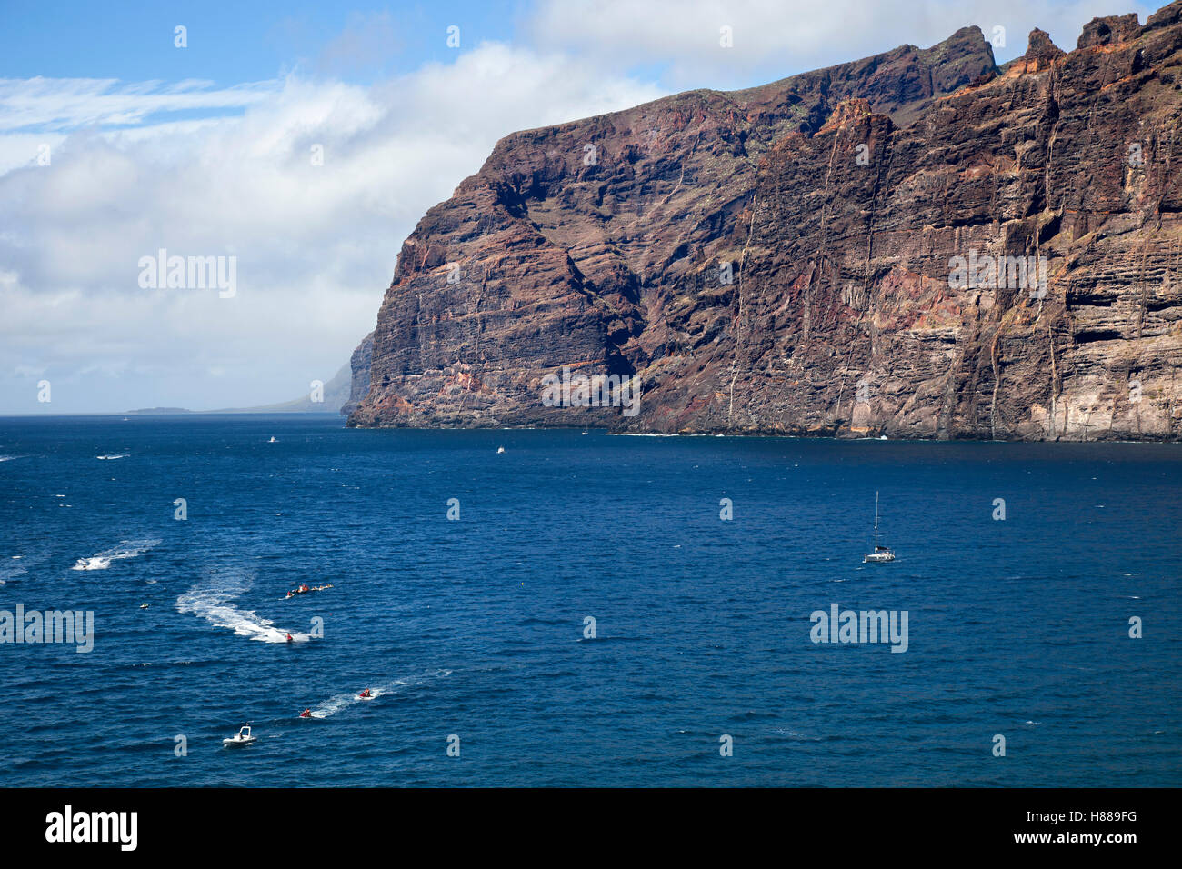 Acantilado de los Gigantes, Tenerife island, Canary archipelago, Spain ...