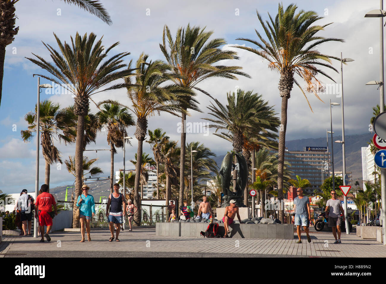 Playa de las Americas, Tenerife island, Canary archipelago, Spain ...
