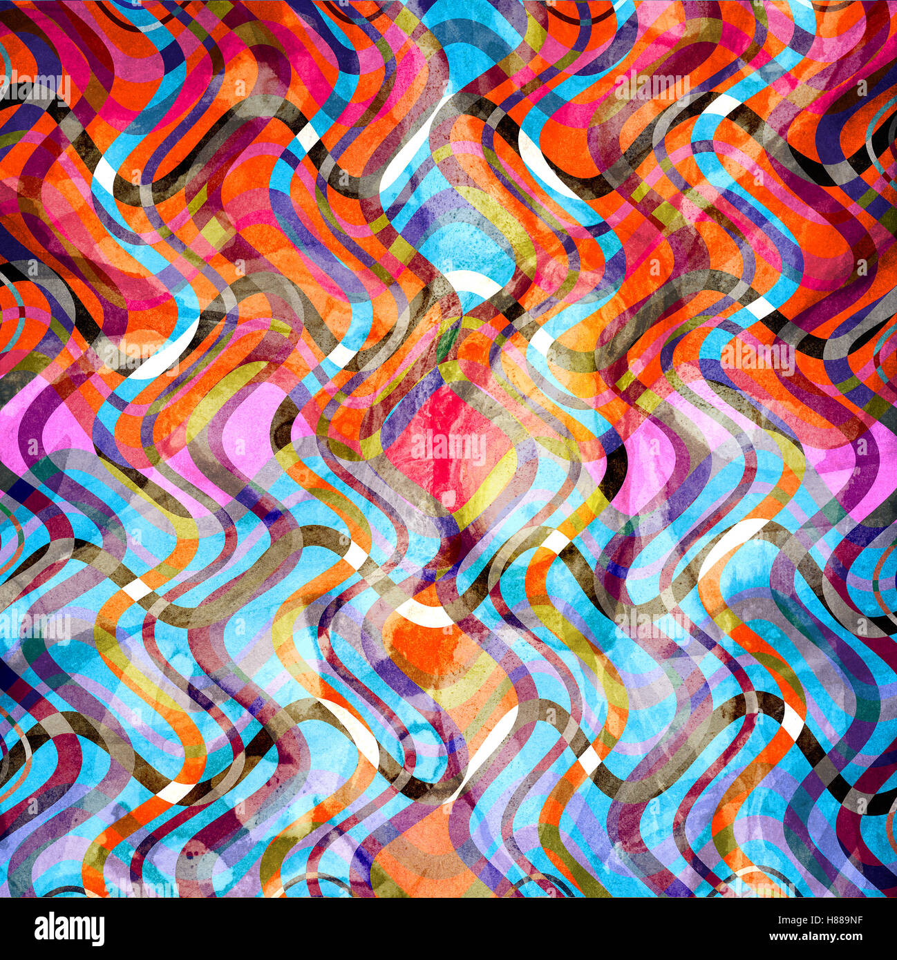 Watercolor multicolored abstract elements Stock Photo - Alamy