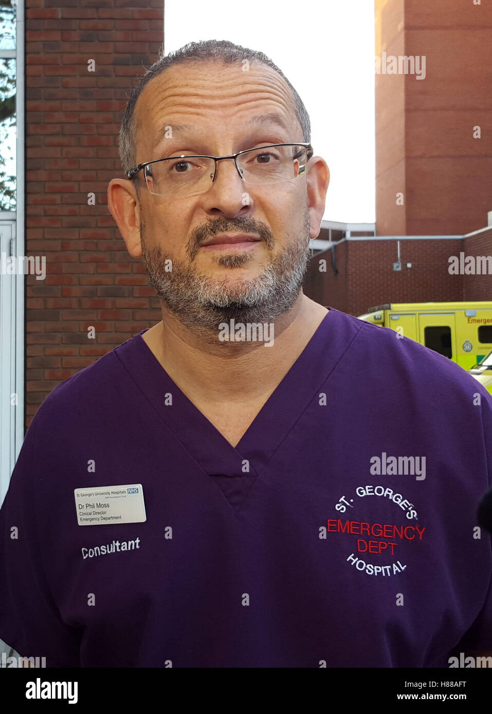 Dr Phil Moss, the clinical director of the emergency department at St ...
