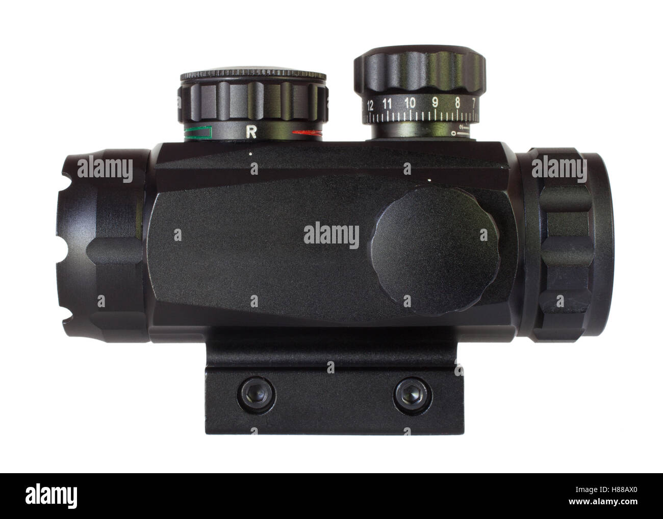 Small scope used on a rifle for close range work Stock Photo - Alamy