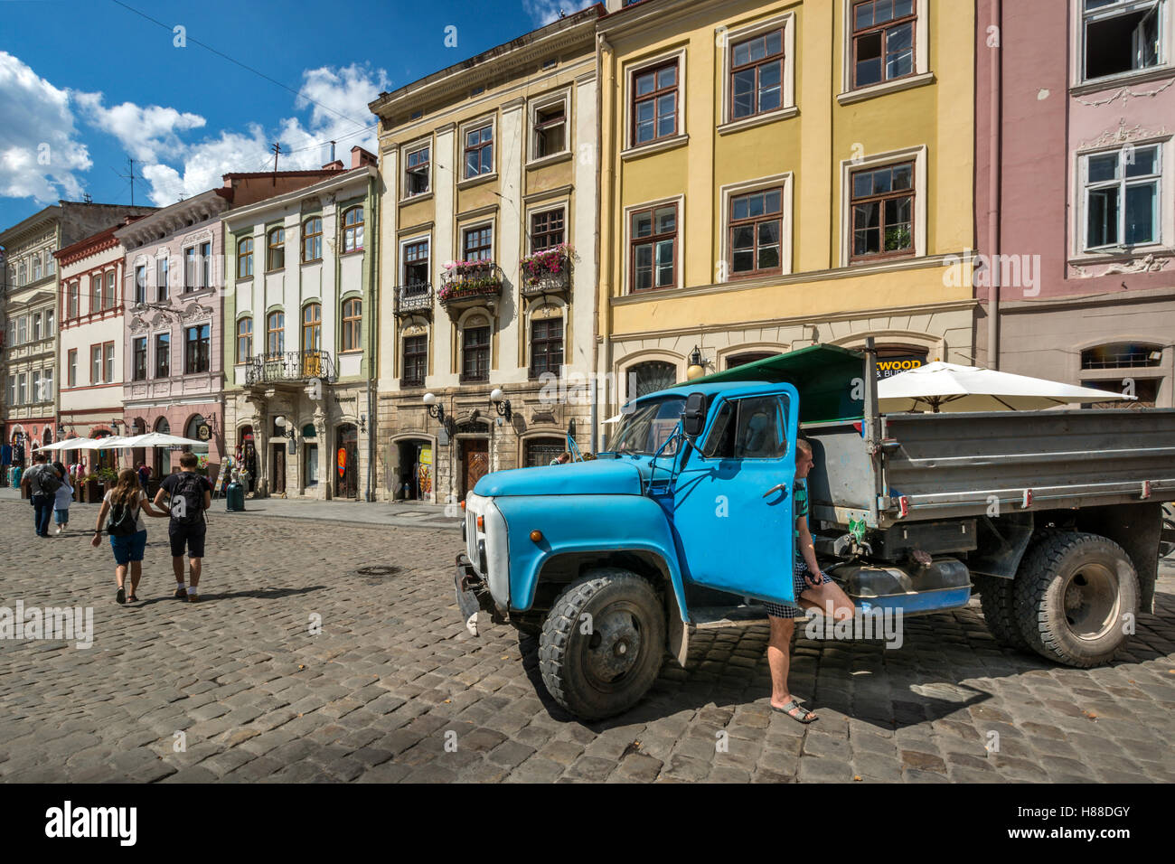 The Rynok Square in Lviv,Ukraine Stock Photo - Alamy