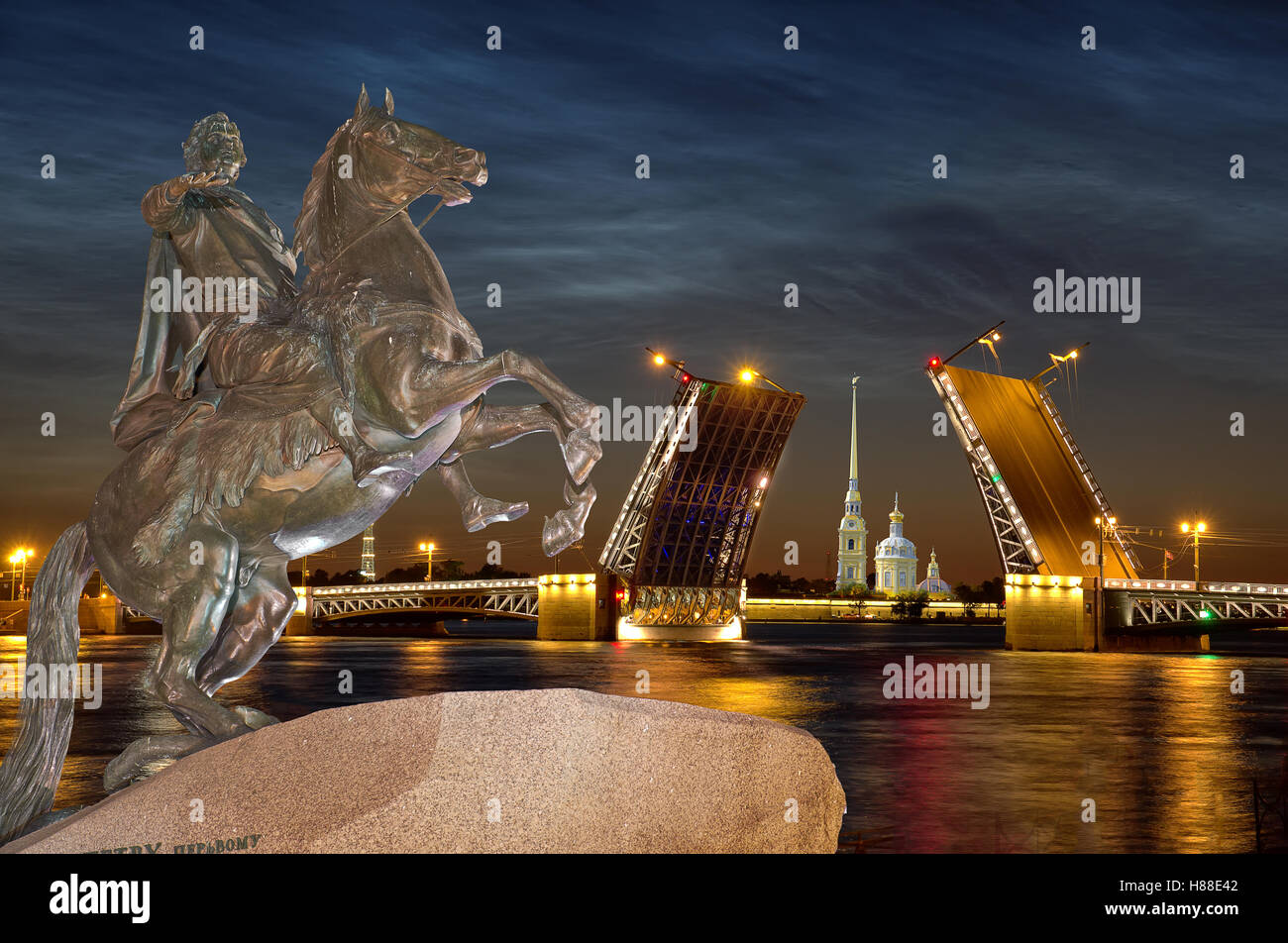 Peter the Great statue in St. Petersburg, Russia Stock Photo - Alamy