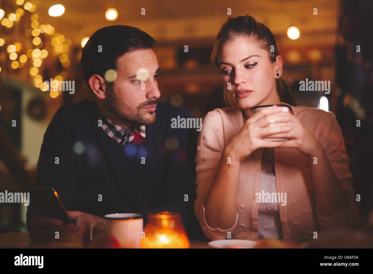 Family argument dinner table hi-res stock photography and images - Alamy