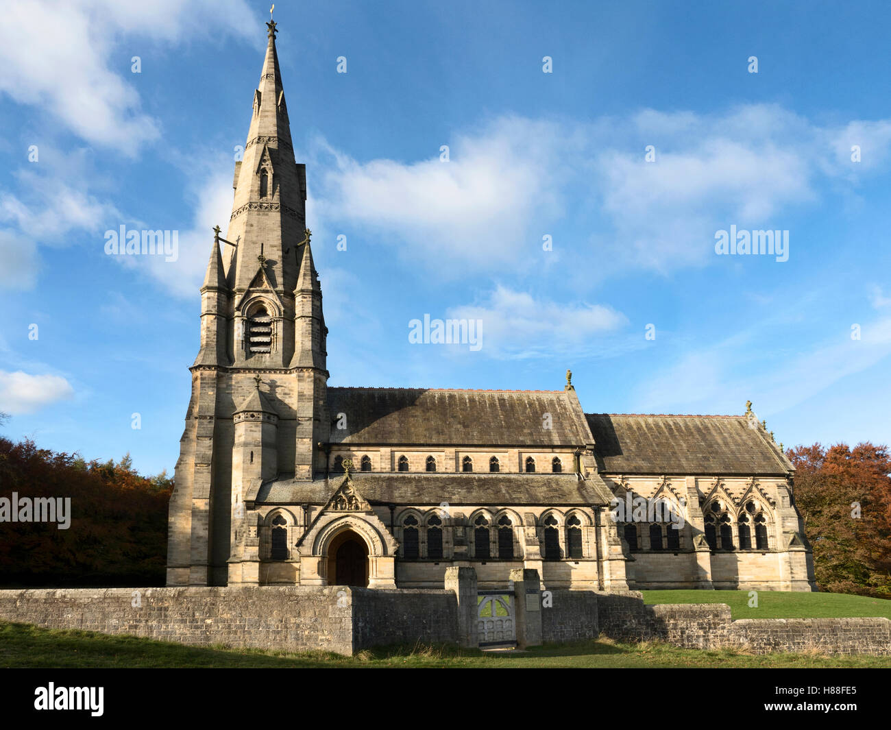 St Marys Church at Studley Royal Ripon Yorkshire England Stock Photo ...