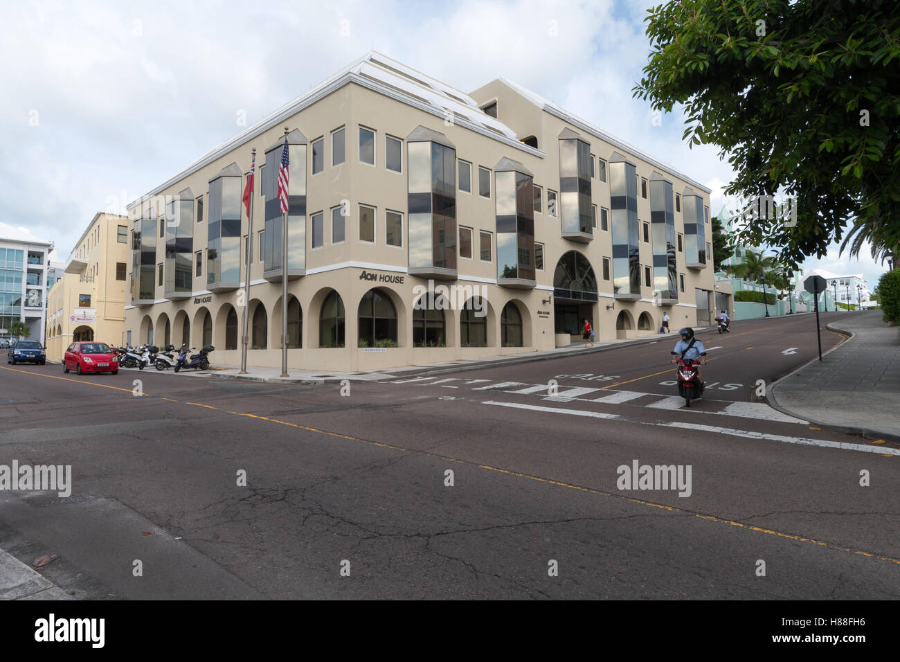 Aon House, Pitts, Bay Road, Bermuda Stock Photo - Alamy