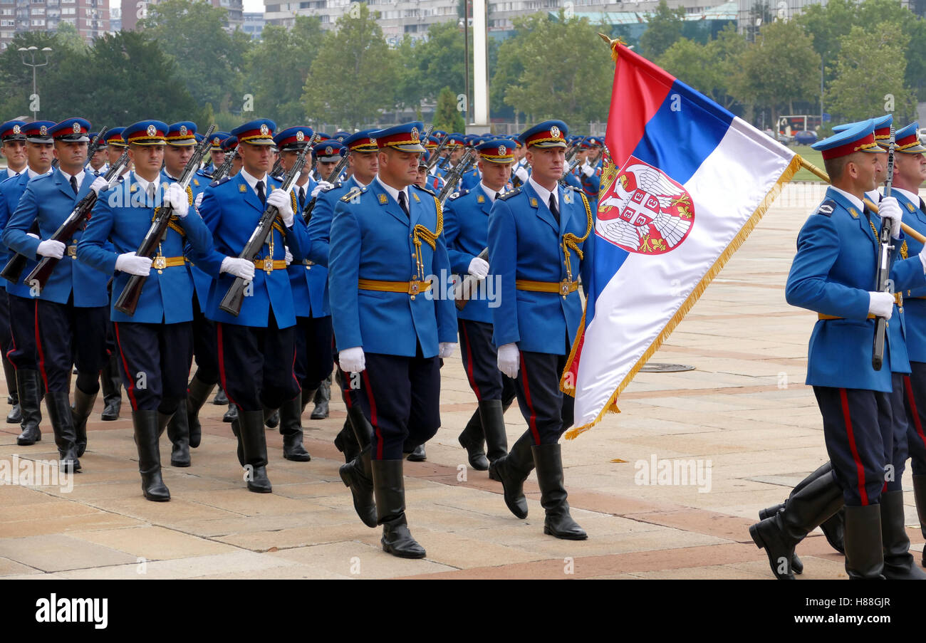 Belgrade, Serbia. September 5th, 2016: Honorary Guards units Army of ...