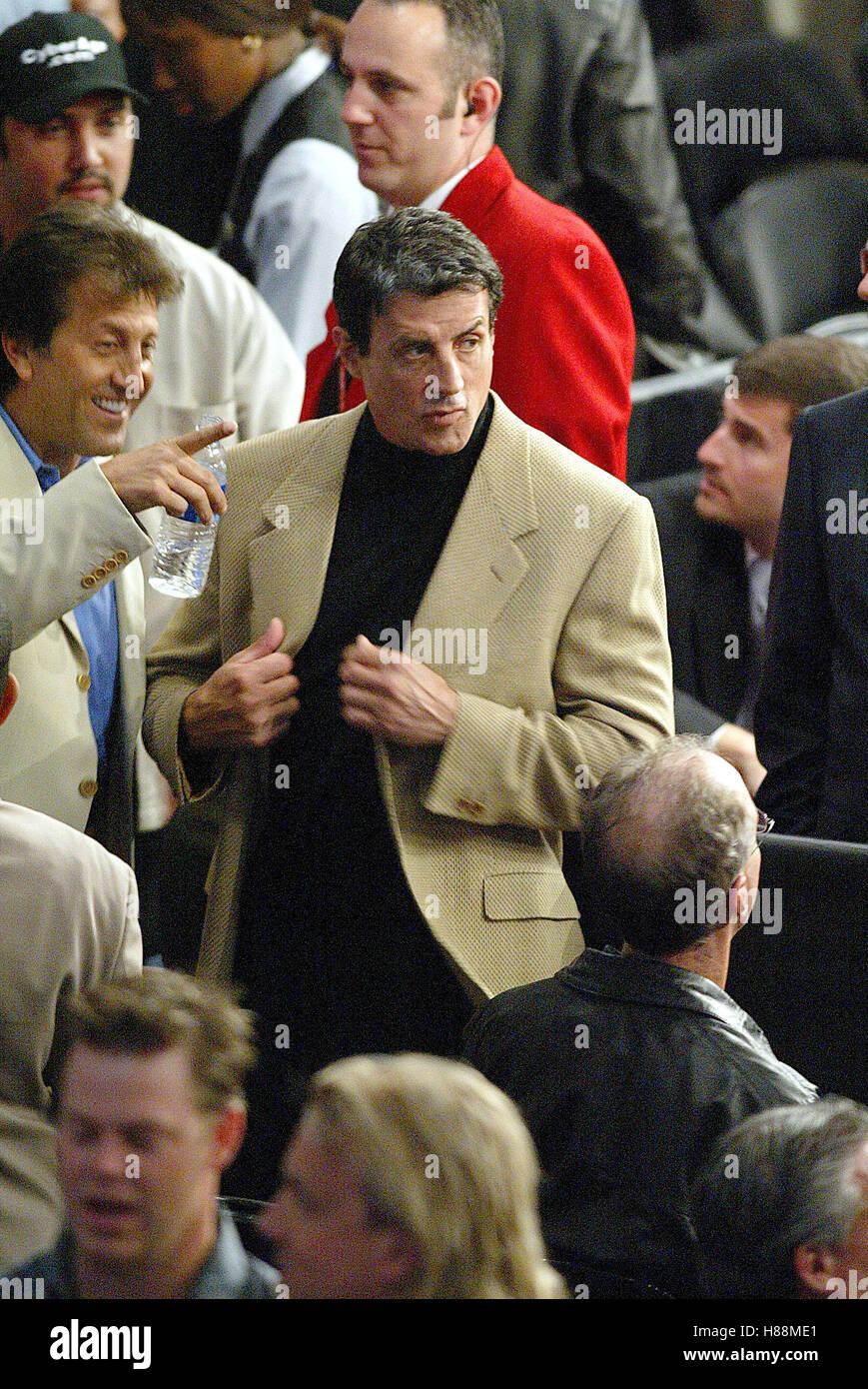 SYLVESTER STALLONE LEWIS VS. KLITSCHKO BOXING MATCH STAPLES CENTER LOS ...