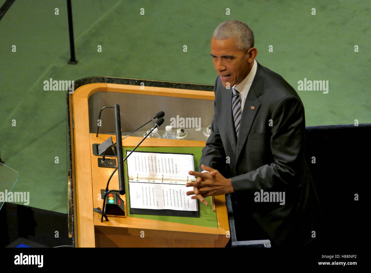 New York, United States. September 20th, 2016: United States President ...