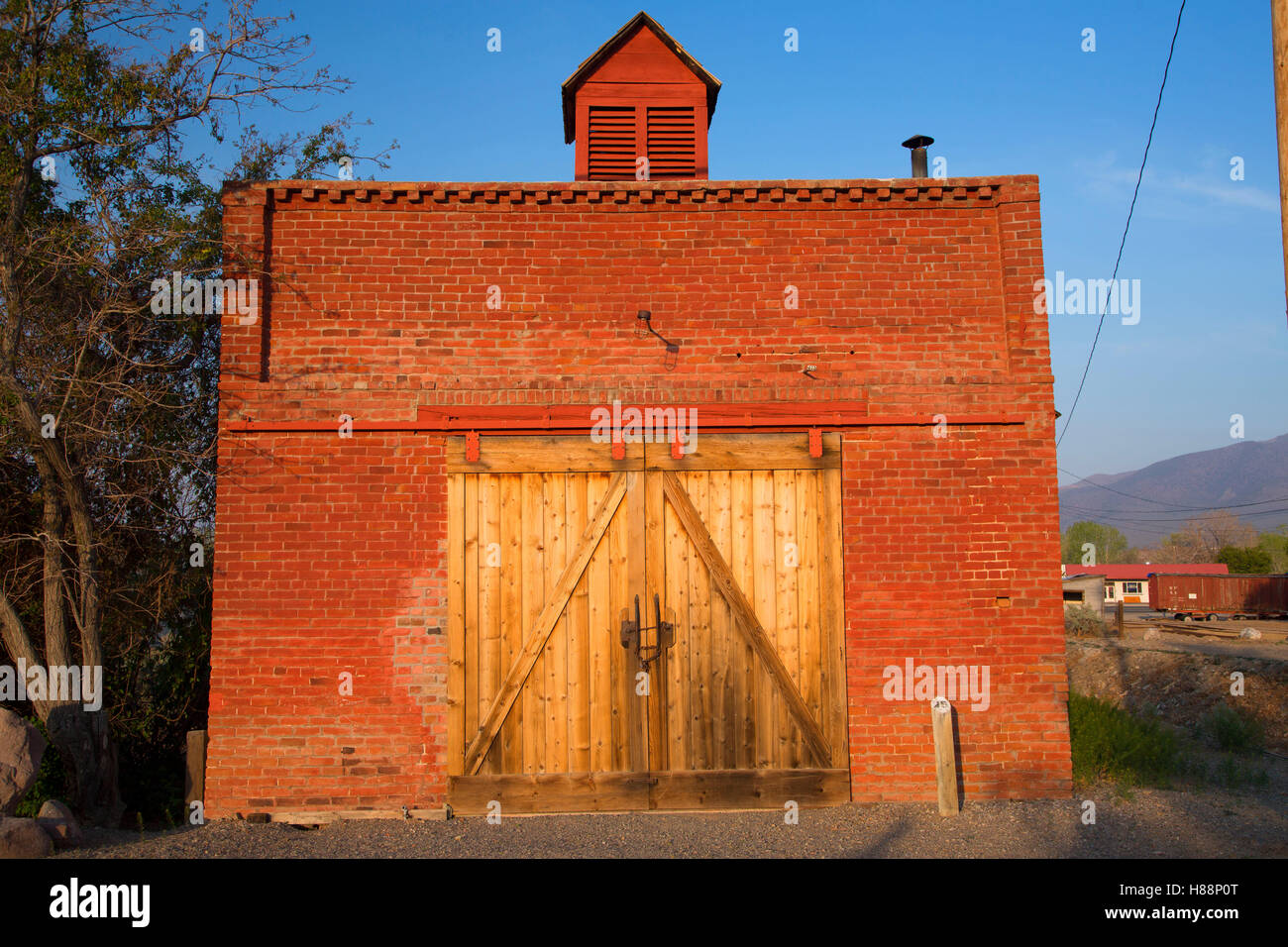 Historic firehouse, Dayton, Nevada Stock Photo - Alamy
