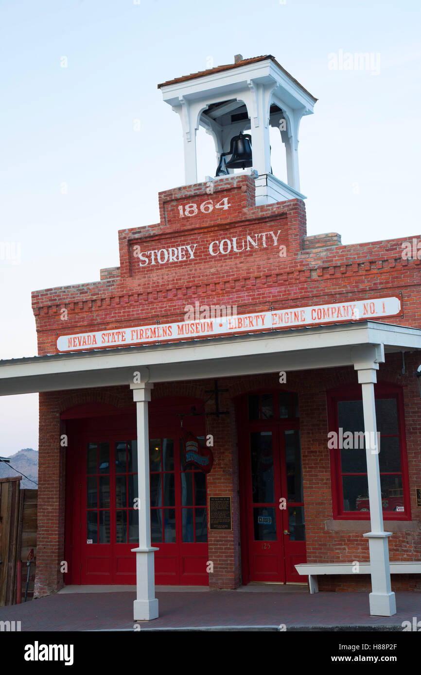 Historic firehouse, Virginia City, Nevada Stock Photo - Alamy