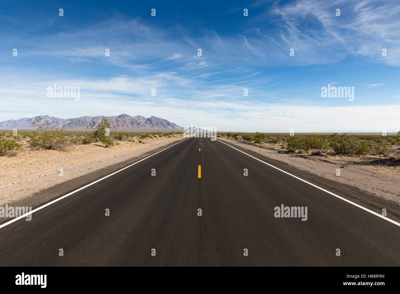 Long and lonely road hi-res stock photography and images - Alamy