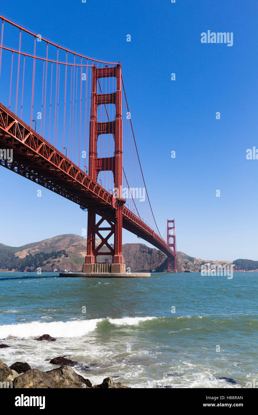 California san francisco fort point golden gate bridge hi-res stock ...