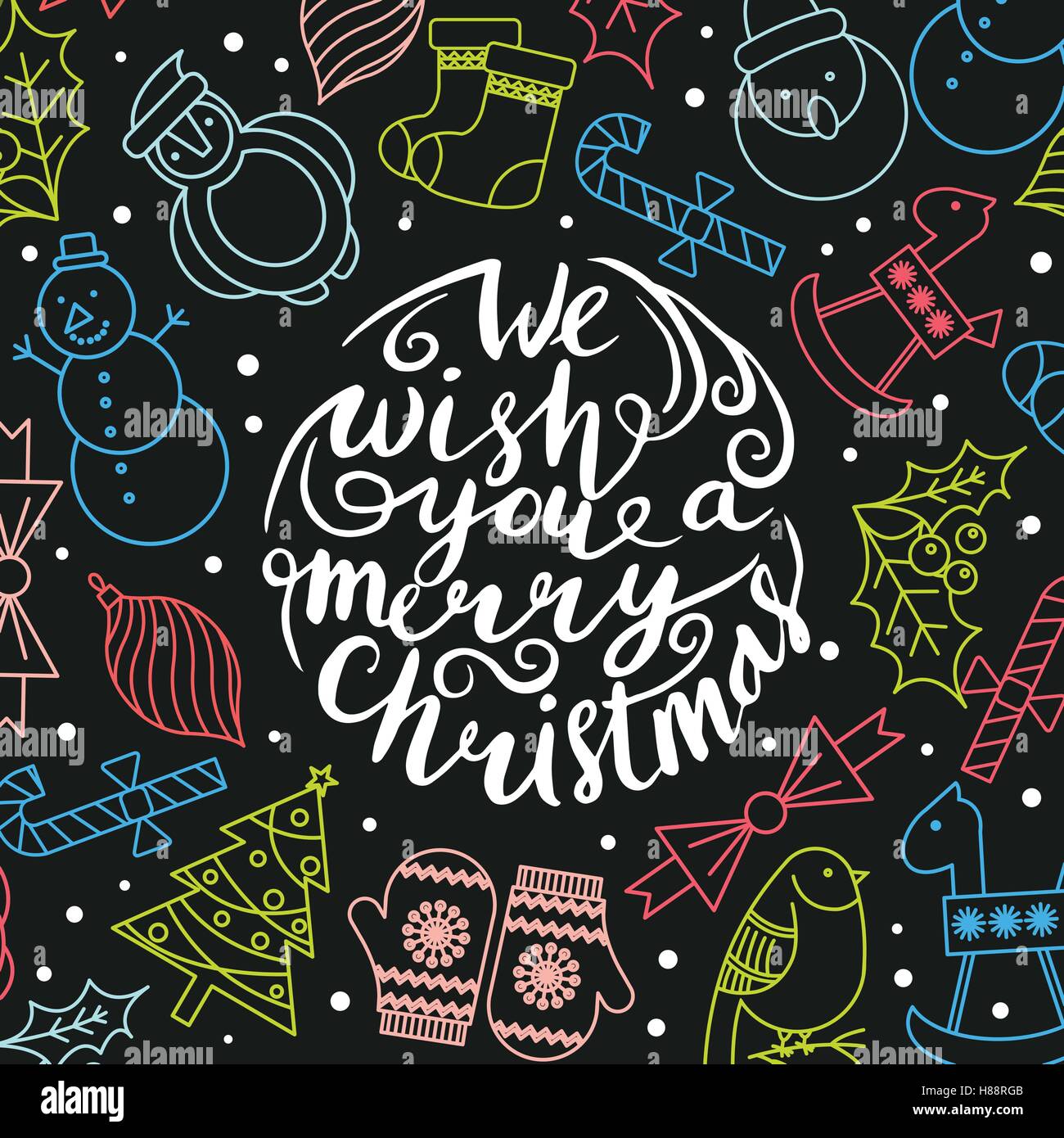 Christmas frame template card Stock Vector Image & Art - Alamy