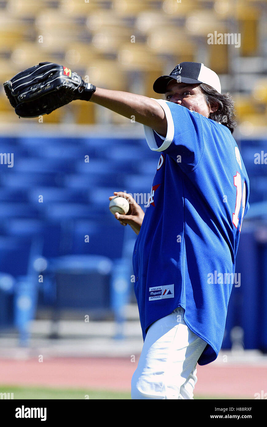 GEORGE LOPEZ 45TH HOLLYWOOD STARS BASEBALL DODGER STADIUM LOS ANGELES ...