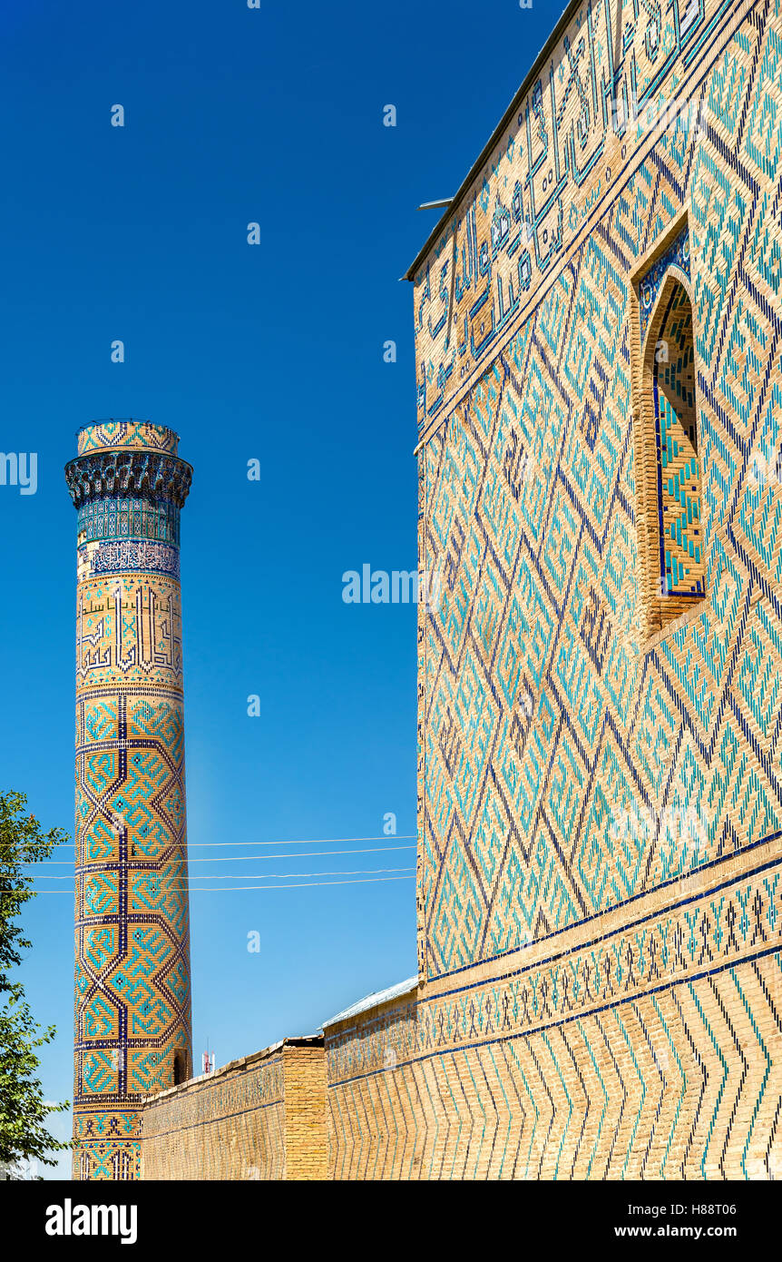 View of Bibi-Khanym Mosque in Samarkand - Uzbekistan. Built in 15th ...