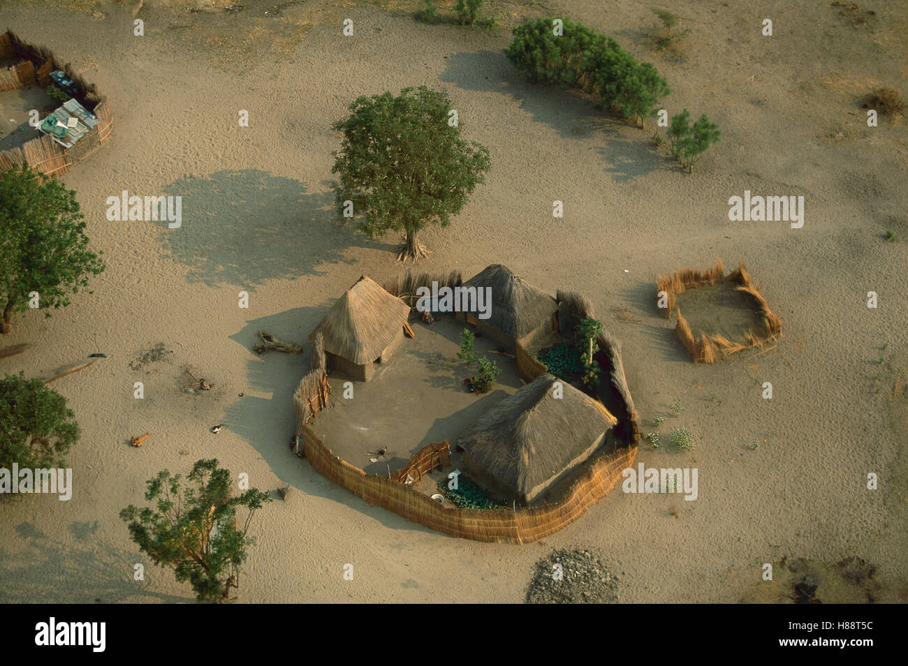 Namibian village, winter, Caprivi Strip, Namibia Stock Photo - Alamy