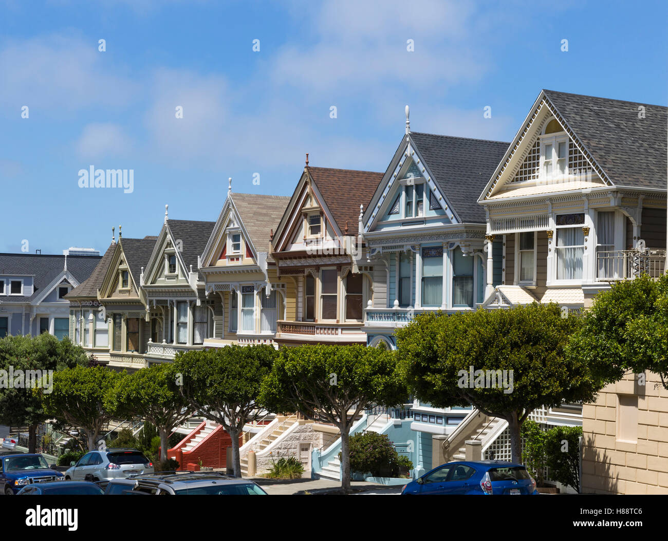 Colorful victorian house hi-res stock photography and images - Alamy