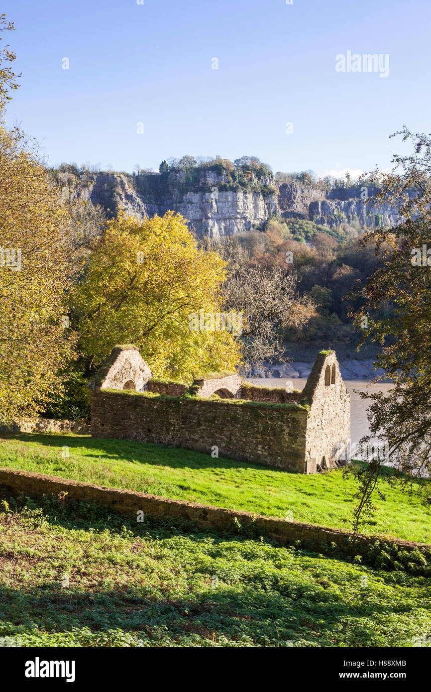 Autumn in the Wye Valley - The ruins of 12th century St James church ...