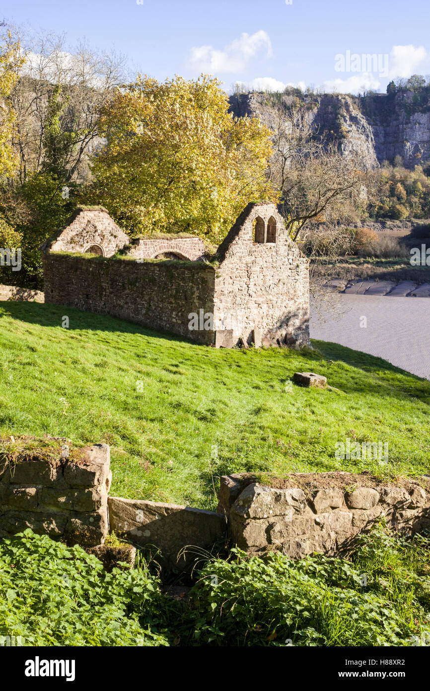 Autumn in the Wye Valley - The ruins of 12th century St James church ...