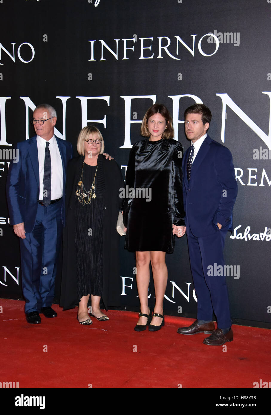 Claudio Ranieri, Rosanna Ranieri, Claudia Ranieri and Alessandro Roja ...