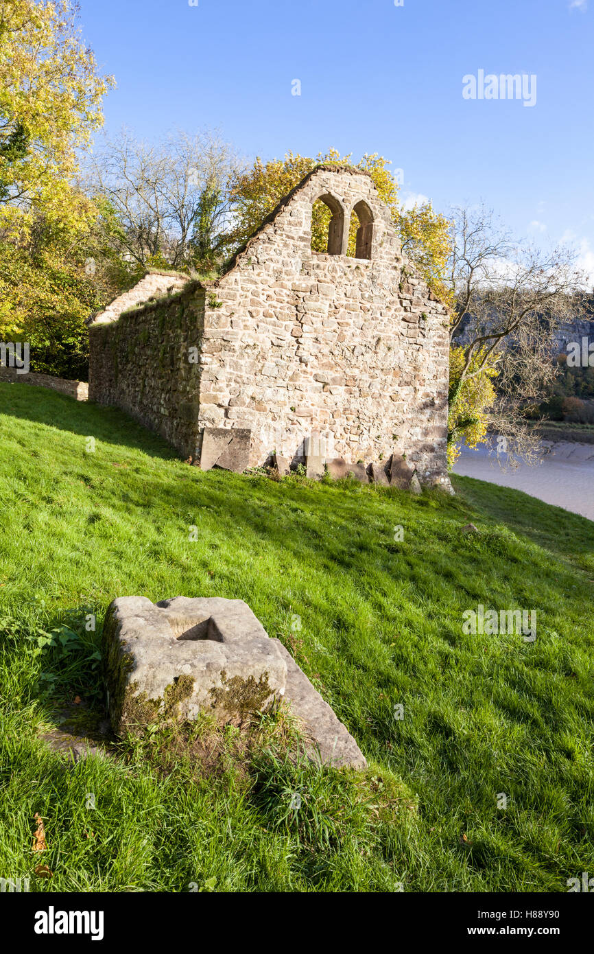 Autumn in the Wye Valley - The ruins of 12th century St James church ...