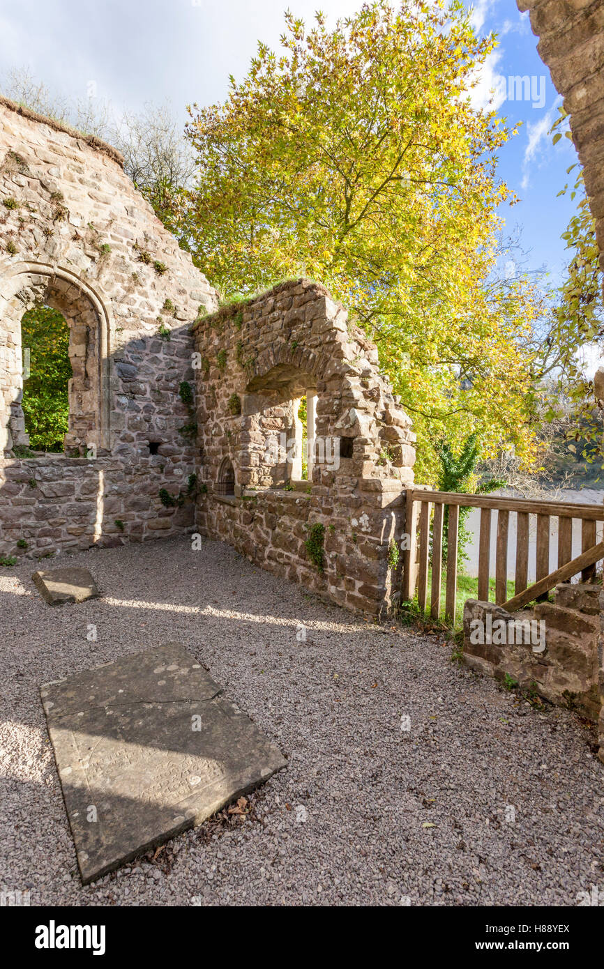 Autumn in the Wye Valley - The ruins of 12th century St James church ...