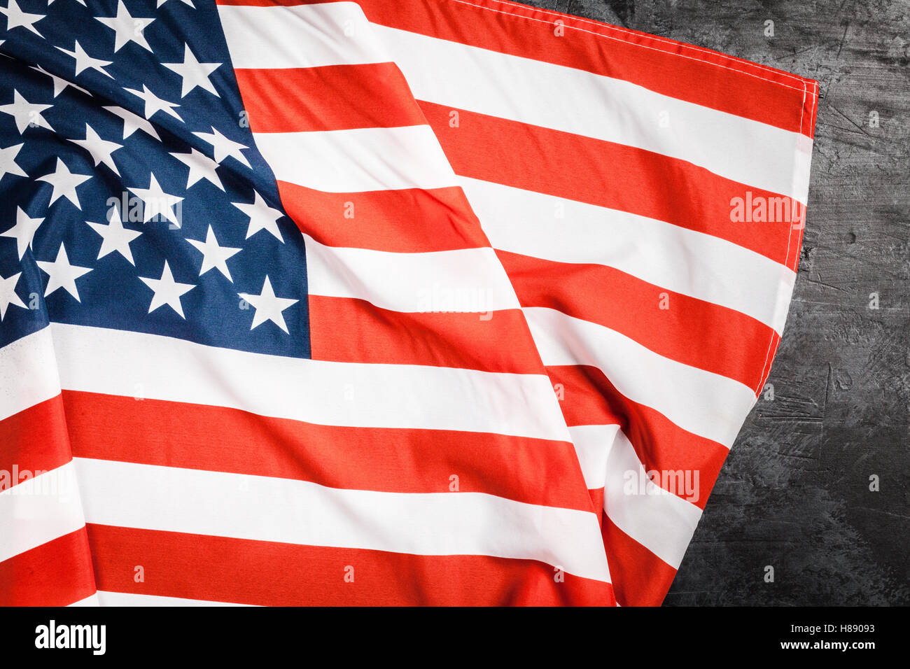 USA flag on grey background Stock Photo - Alamy