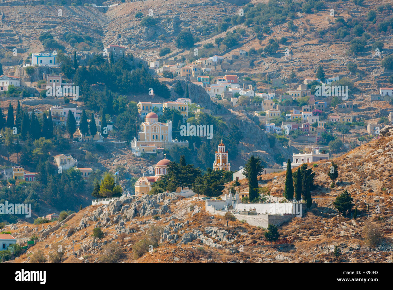 Church horio symi dodecanese greek hi-res stock photography and images ...