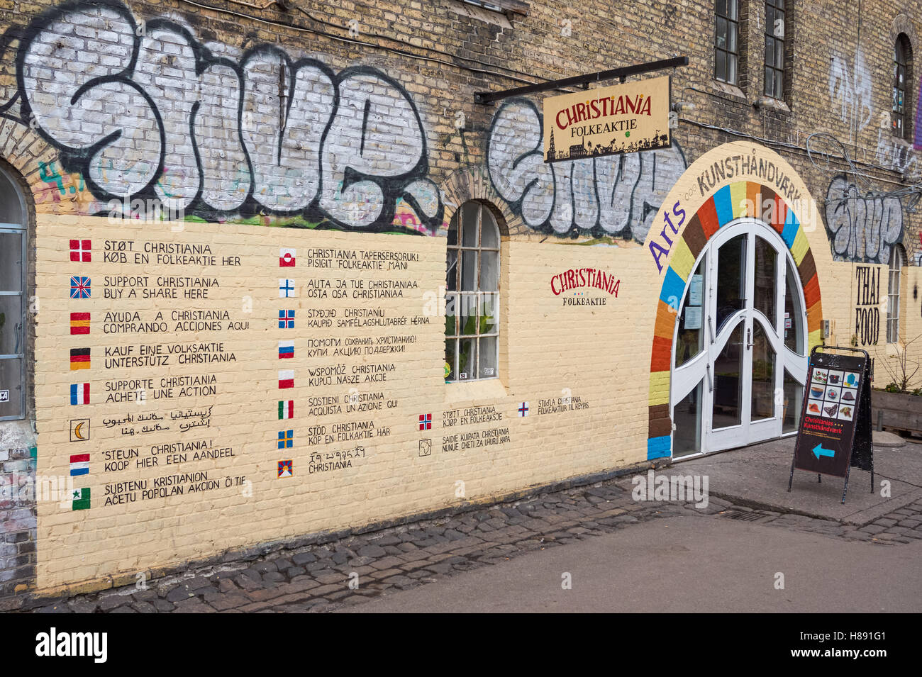 Freetown Christiania in Copenhagen, Denmark Stock Photo - Alamy