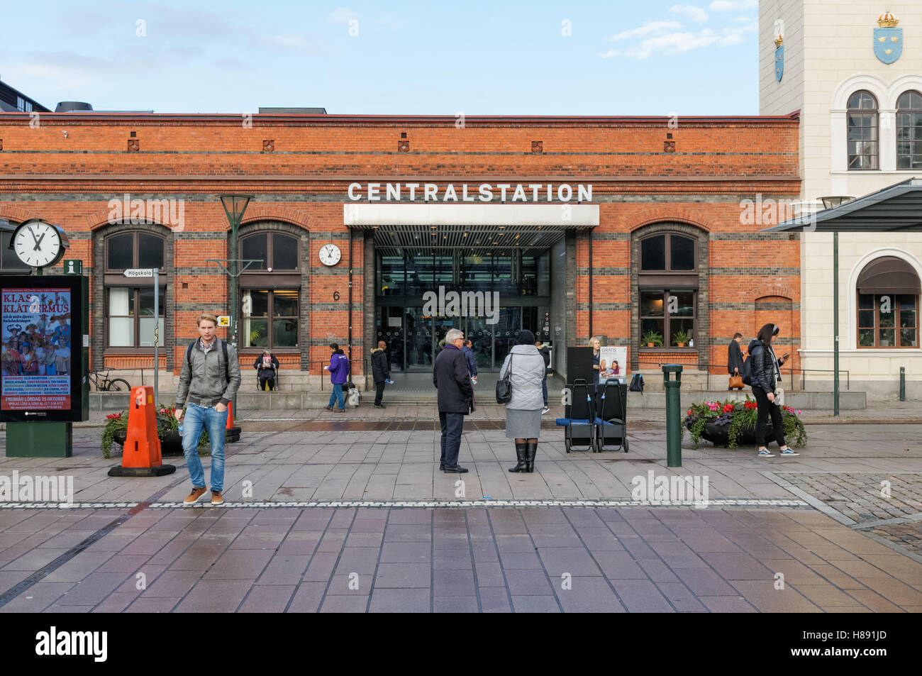 Entrance to Malmo central station, Sweden Stock Photo - Alamy