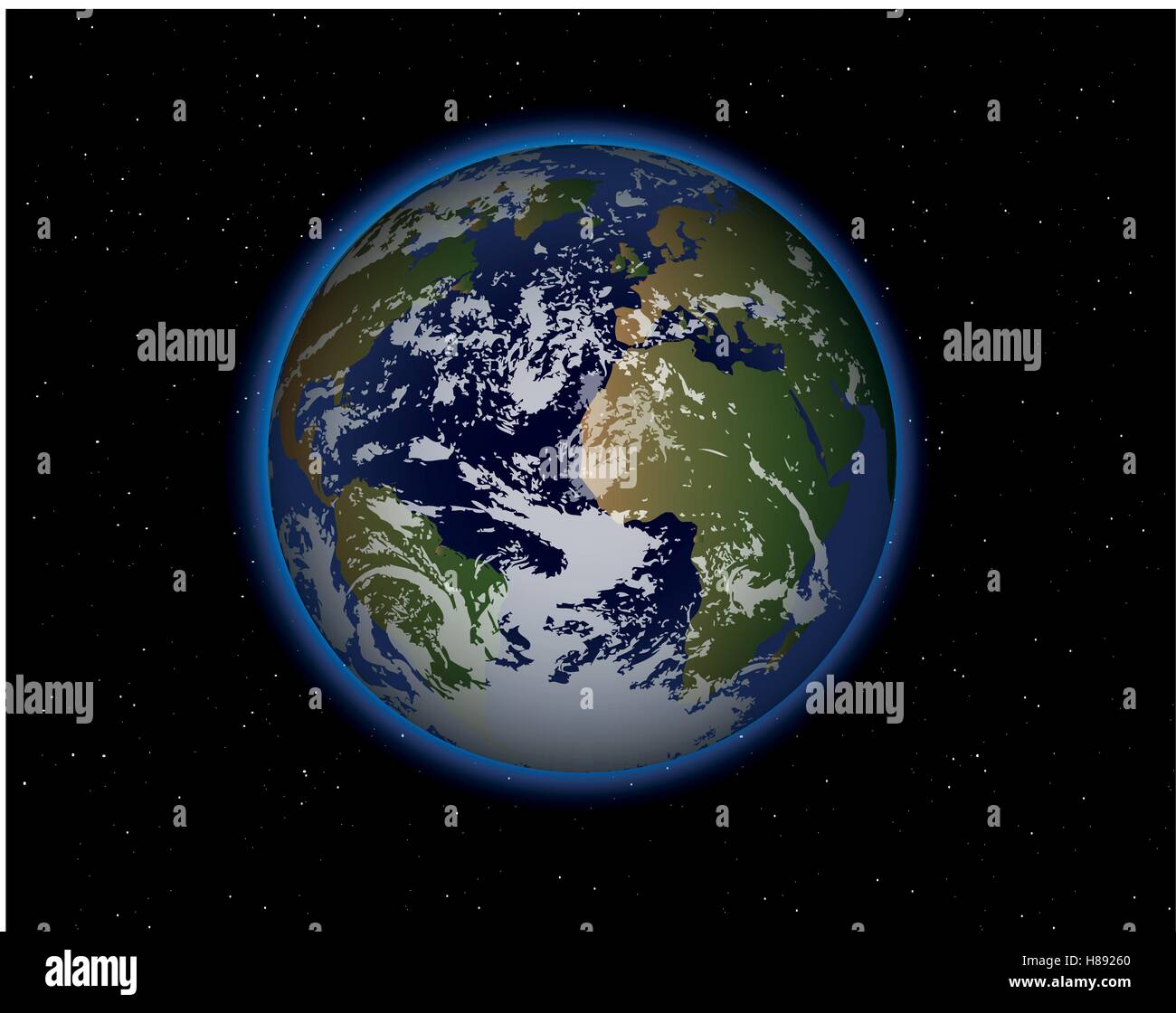 beautiful Planet Earth Stock Vector Image & Art - Alamy