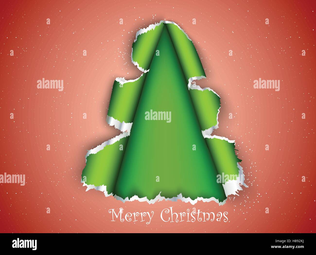 Christmas tree made of torn paper Stock Vector Image & Art - Alamy