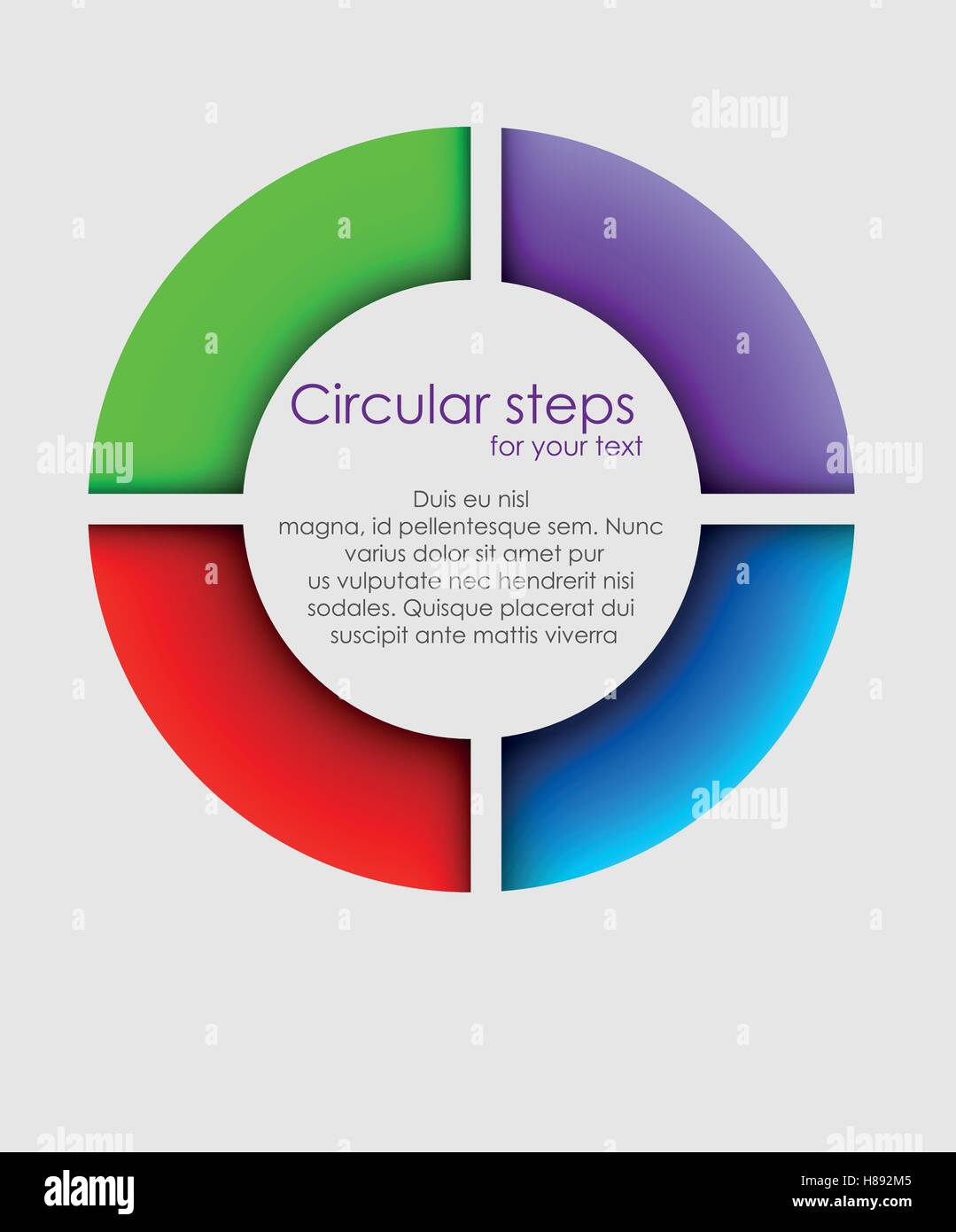 Circular progress steps Stock Vector Image & Art - Alamy