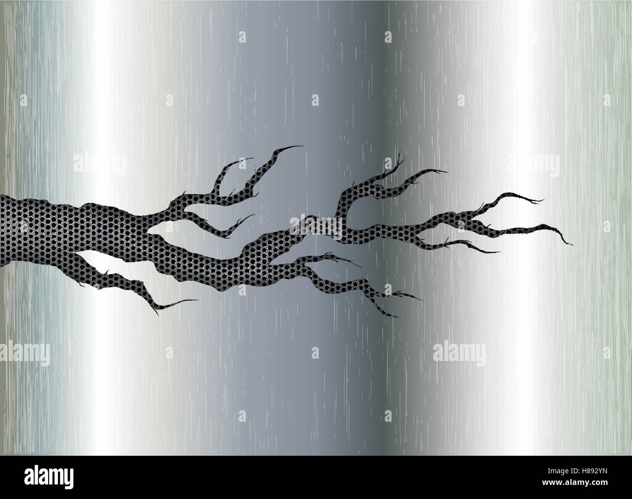 Cut through metal Stock Vector Images - Alamy