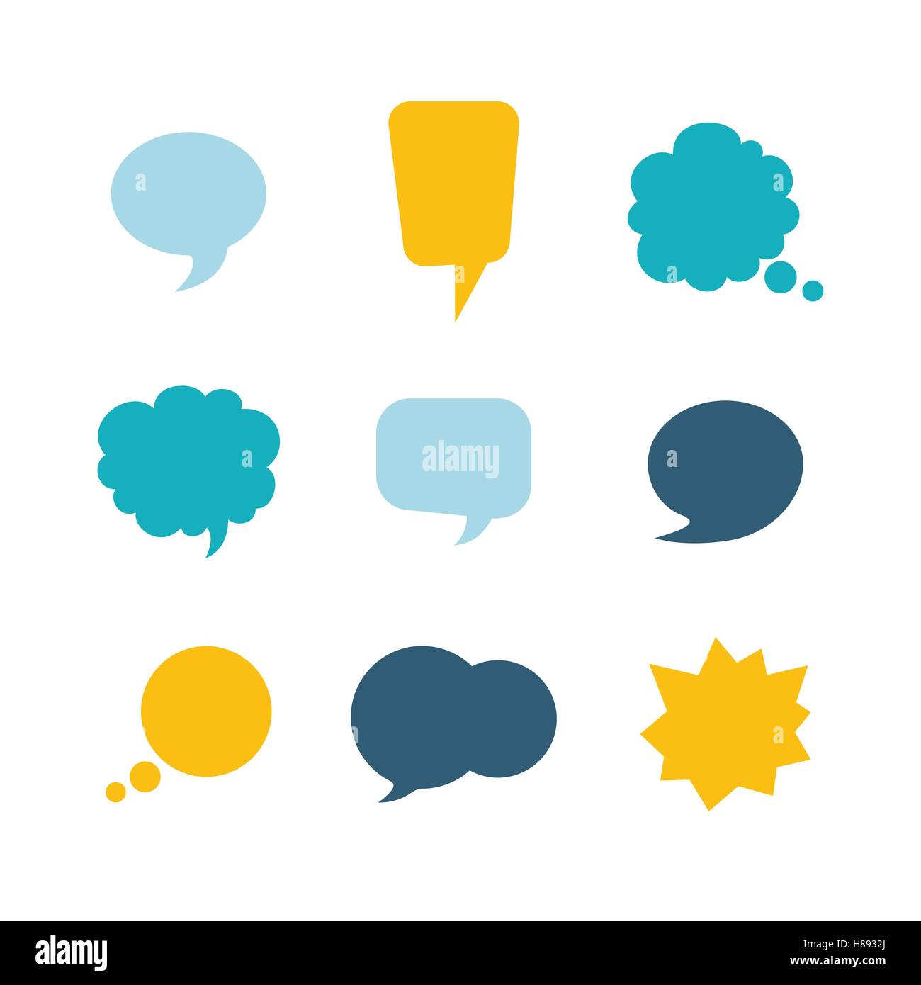 Set of colorful speech bubbles Stock Vector Image & Art - Alamy