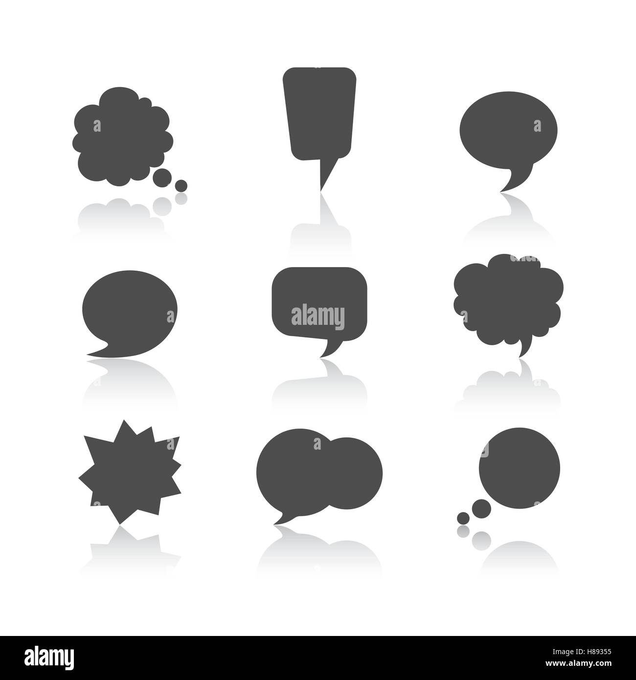 Set of speech bubbles Stock Vector Image & Art - Alamy