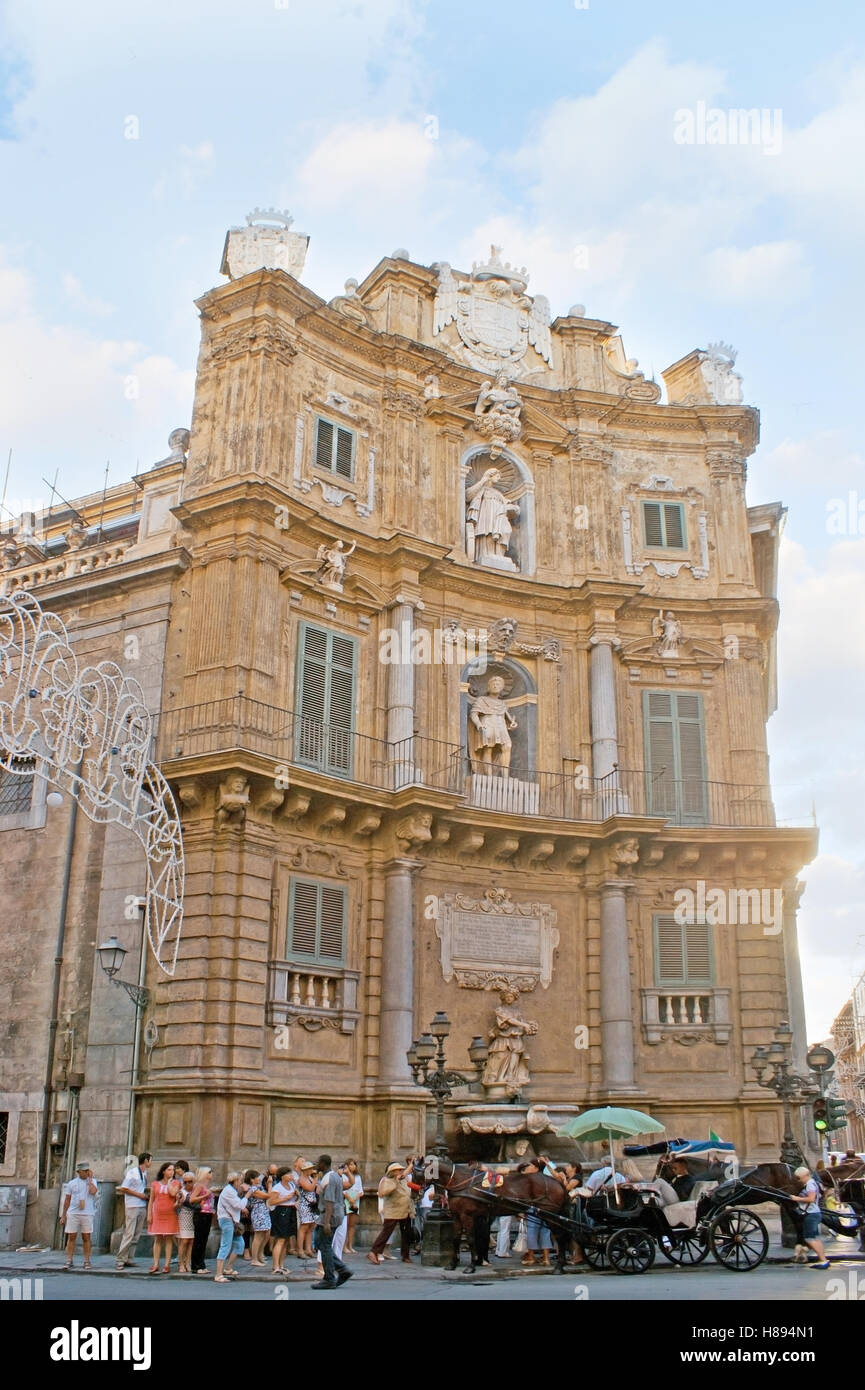 One of four corner mansions, connected into the ensemble of Vigliena (Four Corners) Square ...